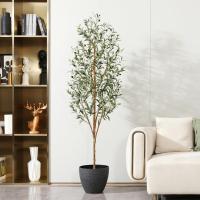 China High Simulation Leaves Custom Artificial Faux Green Olive Tree 180 cm for Living Room for sale