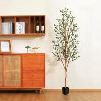 China High Simulation Leaves Custom Artificial Faux Green Olive Tree 180 cm for Living Room for sale
