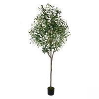 China Fabric Indoor Decor Plastic Silk Leaf Bonsai Plants Tree Artificial Olive Tree for Home for sale