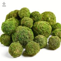 China Green Simulation Artificial Moss Ball For Home Decoration With Customized Logo Accepted for sale