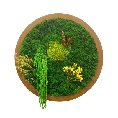 China Father's Day Special Customized Color Artificial Moss Wall Art Frame for Office Decor for sale