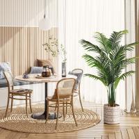 China Office Decoration Design 100-240 cm Fiberglass Artificial Tree Plant in Palm Tree Pots for sale