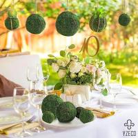 China Customized Size Green Immortal Moss Balls for Vase Filler 3-5 Years Life Expectancy for sale