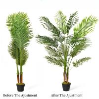 China Customized Logo Accepted Large 100-240 cm Artificial Palm Trees for Office Decoration for sale