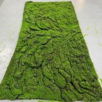 China Silk Floss Green Fakes Moss Lawn Turf 1M*1M Size for Home Landscaping Decoration for sale