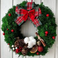 China Christmas Decorations Metal Moss Sign Letters for Wall Decoration for sale