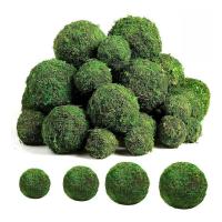 China Customized Logo Accepted Artificial Moss Decorative Moss Balls for Mother's Day Gifts for sale
