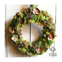 China 100% Natural Foam Lichen Moss Wreath Long Lasting and Odorless 3-5 Years Life Time for sale