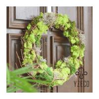 China Christmas Occasion Green Preserved Moss Garland with Customized Logo for sale