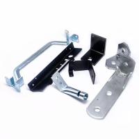China Black Powder Coating Custom Sheet Metal Fabricates Curved Stamping Metal Parts for ISO9001 for sale