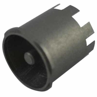 China Customized Request Q235 Steel Stamping of Tube Tip Part with Powder Coating for sale