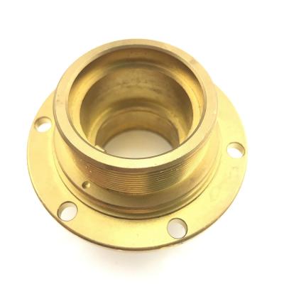 China Metal Processing Machinery Parts Customized Precision Copper Threaded Connectors for sale