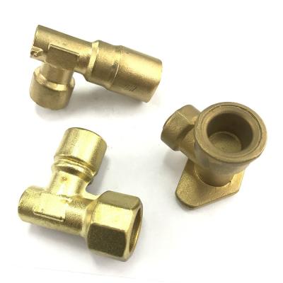 China L092 ASTM Standard OEM Copper Forging Part for Customized Designed Tee Pipe Connector for sale