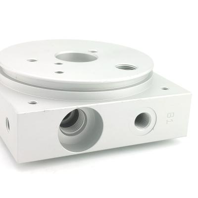 China Precision Machining of Customized RoHS Compliant Aluminum Alloy Valve Manifold Blocks for sale