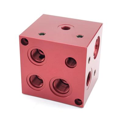 China ASTM Standard Metal CNC Parts Stainless Steel Titanium Valve Manifold Block for Machinery for sale