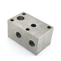China Stainless Steel Titanium Metal Valve Manifold Block with Machining and /-0.05mm Tolerance for sale