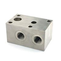 China Stainless Steel Titanium Metal Valve Manifold Block with Machining and /-0.05mm Tolerance for sale