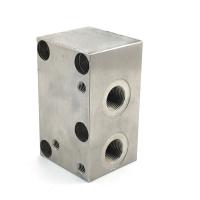 China Stainless Steel Titanium Metal Valve Manifold Block with Machining and /-0.05mm Tolerance for sale