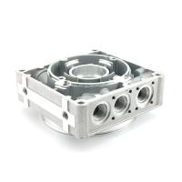 China OEM CNC Machined Metal Valve Manifold Block with Aluminum Alloy and ANSI Standard for sale
