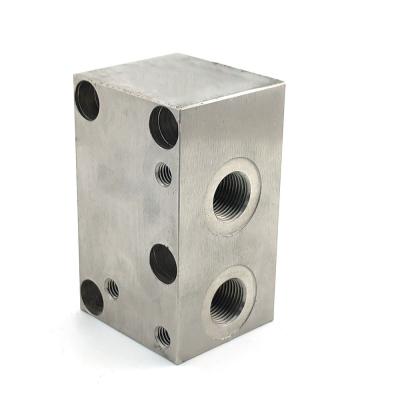 China Metal Processing Machinery Parts Turning Part OEM Customize Hydraulic Blocks for sale