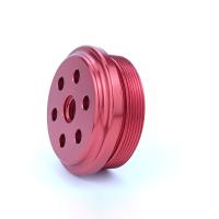 China Aluminium Axle Flange CNC Turning Part with RoHs Compliant Material and Custom Design for sale