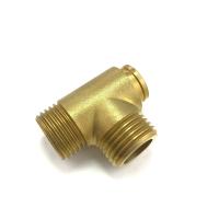 China High Precision CNC Machining of Bronze Brass Tee Joint with Tolerance /-0.005mm at OEM for sale