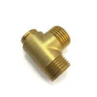 China High Precision CNC Machining of Bronze Brass Tee Joint with Tolerance /-0.005mm at OEM for sale