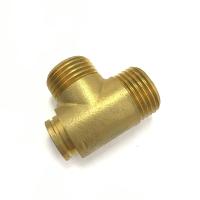 China High Precision CNC Machining of Bronze Brass Tee Joint with Tolerance /-0.005mm at OEM for sale