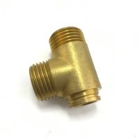 China High Precision CNC Machining of Bronze Brass Tee Joint with Tolerance /-0.005mm at OEM for sale