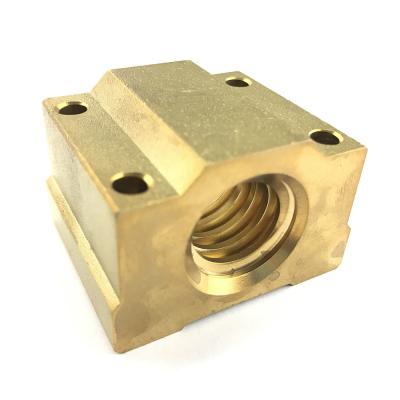 China Tolerance /-0.05mm CNC Machining Fitting Block Fitting Block by Copper/Brass Condition for sale