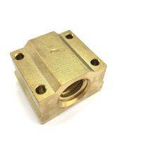 China Tolerance /-0.05mm CNC Machining Fitting Block Fitting Block by Copper/Brass Condition for sale