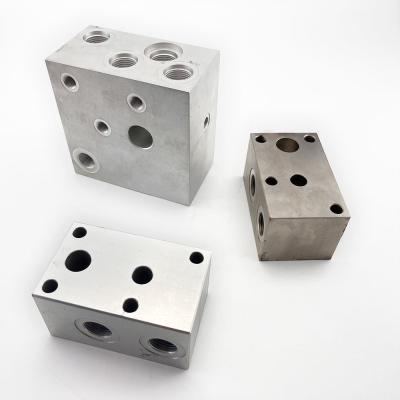 China Customized Precision Machinery Anodized Aluminum Hydraulic Valve and Special Blocks Metal for sale