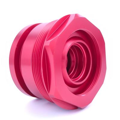 China Certified RoHS Red Anodized Hydraulic Parts for ODM Applications for sale