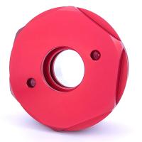 China RoHS Certified Aluminum Machining Parts in Red Anodized Finish for ODM for sale
