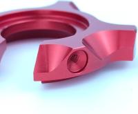 China Custom Precision Aluminum CNC Milling Parts with Red Anodizing for sale