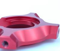 China Custom Precision Aluminum CNC Milling Parts with Red Anodizing for sale