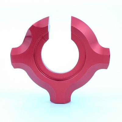 China Customized Metal Processing Customized Red Turbe Wheel CNC Machining Auto Spare Parts for sale