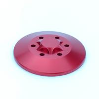 China Customized Metal Processing Customized Red Turbe Wheel CNC Machining Auto Spare Parts for sale