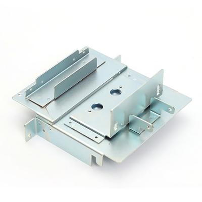 China Galvanized Metal Bracket Manufactured with Customization Option and CNC Stamping for sale