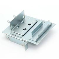 China Galvanized Metal Bracket Manufactured with Customization Option and CNC Stamping for sale