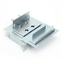 China Galvanized Metal Bracket Manufactured with Customization Option and CNC Stamping for sale