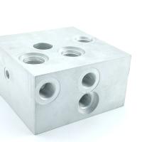 China Metal CNC Service Custom Machining Aluminium Valve Hydraulic Manifold Block for sale