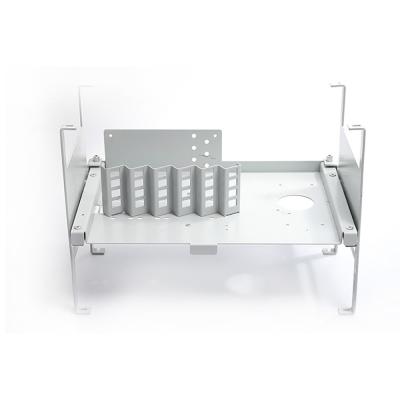 China Black Painting Punching Hardware with Tolerances of 0.02mm and Black Powder Coating for sale