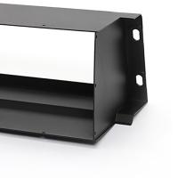 China Customized Metal Stamping for Black Powder Coated Bracket Part Customized to Your Needs for sale
