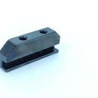 China Metal Processing Machinery Parts RoHs Forged Black Powder Solid Transmission Mount Bracket for sale