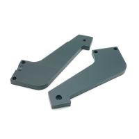 China Custom Metal Stamping Part Black Powder Coating Surface Finish S235 Q235 Steel Sheet for sale