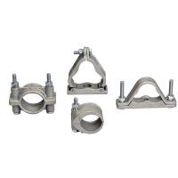 China CE Approved and OEM Machined Die Casting for Aluminium Strip Trefoil Clamp Cleat Cover for sale