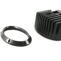 China 50000shots Mould Life Deburring Black Coating Aluminum LED Flood Light Housing Die Casting for sale