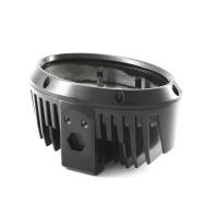 China 50000shots Mould Life Deburring Black Coating Aluminum LED Flood Light Housing Die Casting for sale