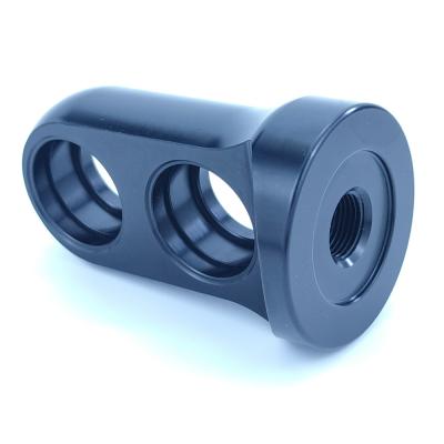 China Custom Precision CNC Machining Anodizing Black Aluminum Parts with Black Powder Coating for sale